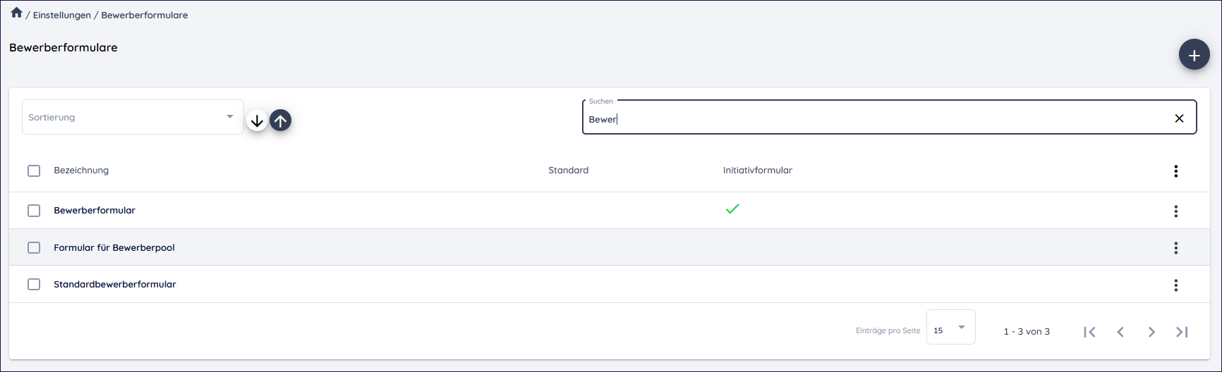 Wo kann man im zvoove Recruit das Bewerberformular anpassen?