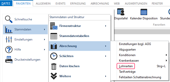 Wie kann ich neue Lohnarten anlegen?