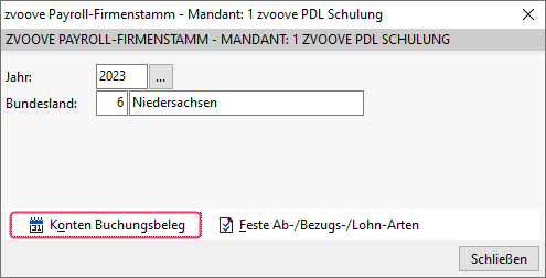 Wie stelle ich die Sachkonten für den Buchungsbeleg um?